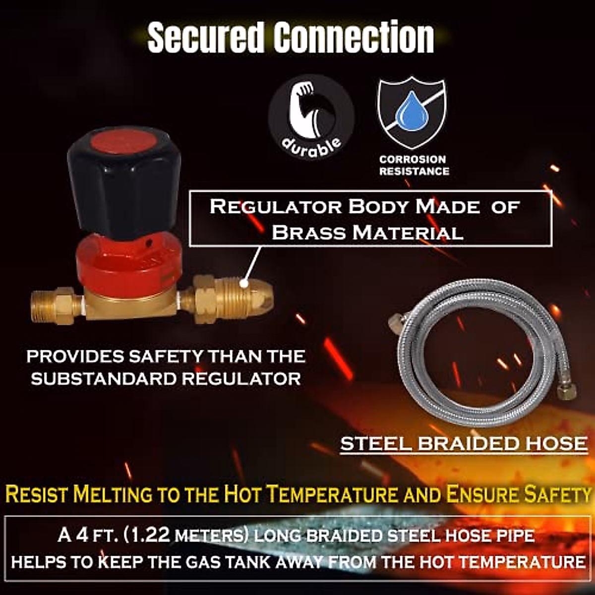 FEBTECH Portable Propane Blacksmith Forge Single Burner, Blacksmithing Forge Kit for Knife Making Professionals Artists Hobbyists Farrier Forging Blacksmith Tools Equipment - Hexagonal Shape Forge