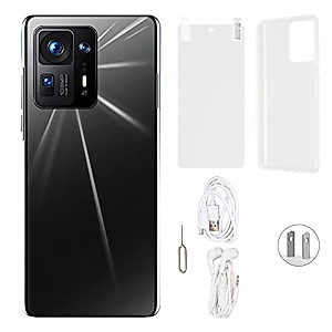 CHICIRIS Mix 4 Phone, Unlocked Cell Phone 16GB 1T Face Recognition Black for Study (Black)