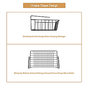 Under Shelf Basket, 4 Pack Black Wire Rack, Slides Under Shelves for Storage Space on Kitchen Pantry Desk Bookshelf Cupboard