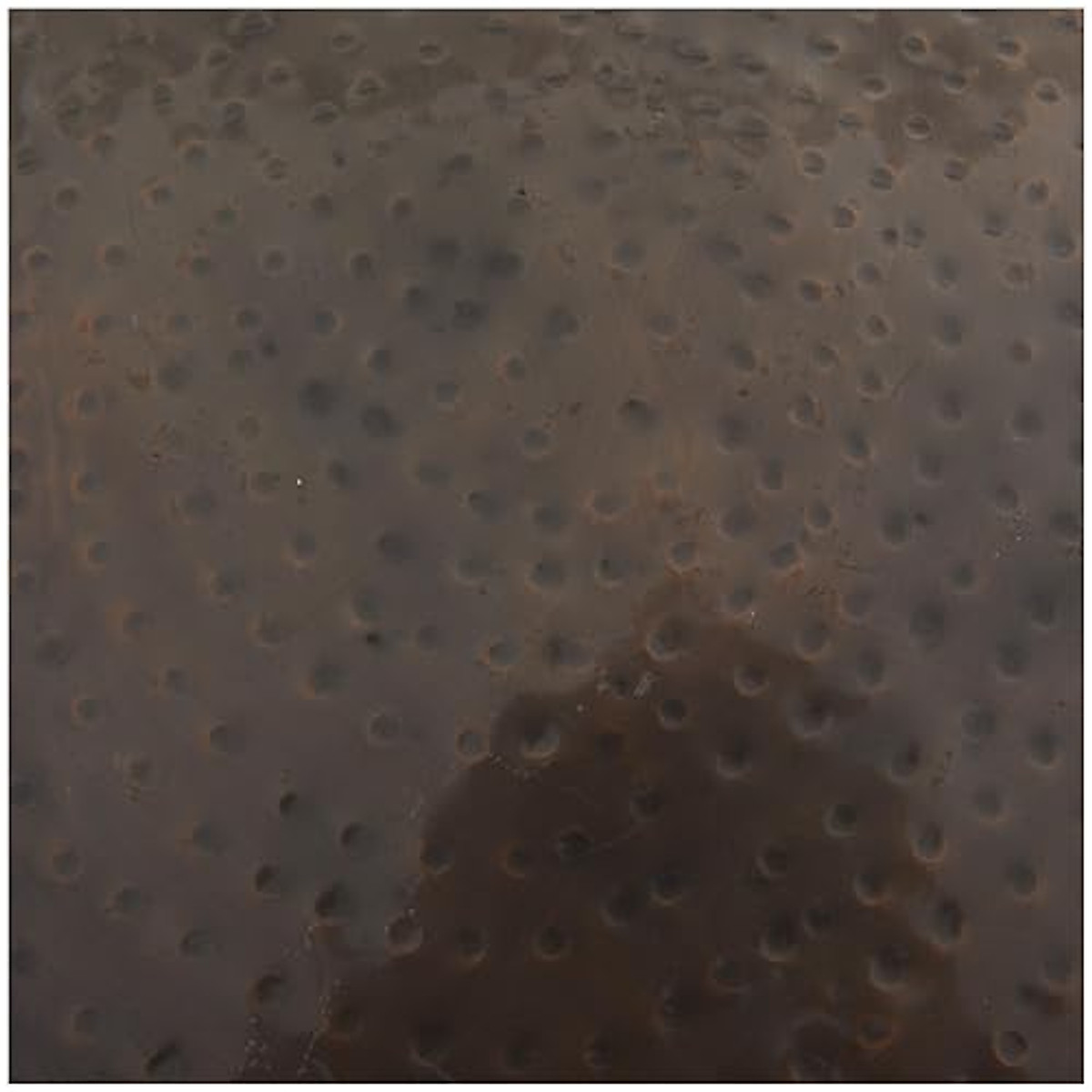 Deco 79 Metal Side End Accent Table Hammered Pedestal End Table, Side Table 19" x 19" x 26", Bronze