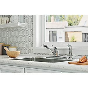 Pfister Pfirst Series 1-Handle Kitchen Faucet with Side Spray, Polished Chrome