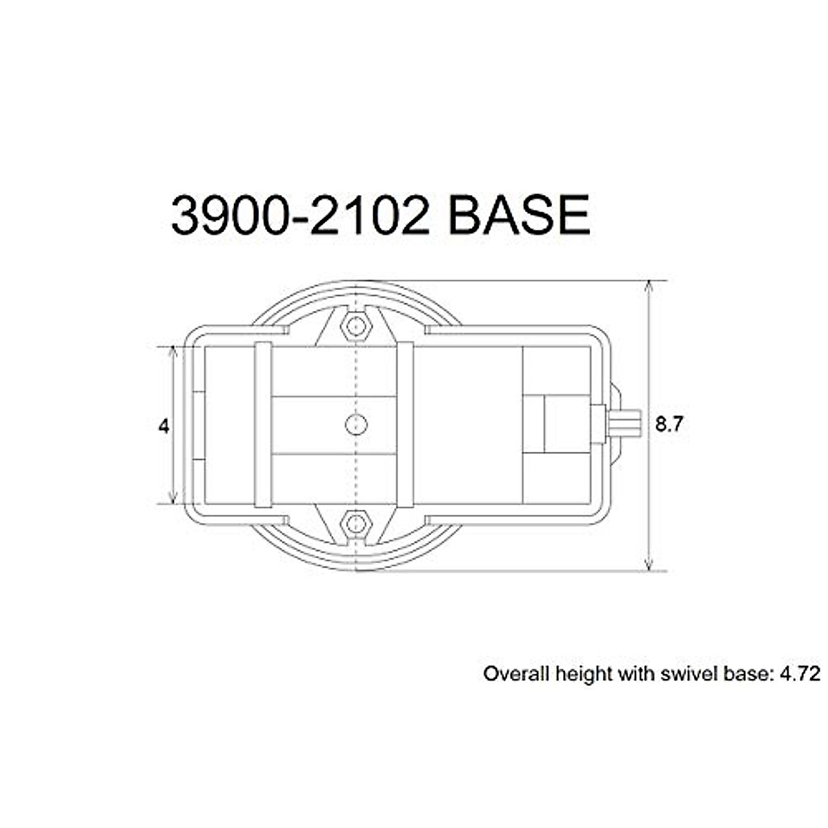 HHIP 3900-2102 Pro-Series Heavy Duty Milling Vise with Swivel Base, 4" Jaw Width, 4" Jaw Opening (Pack of 1)