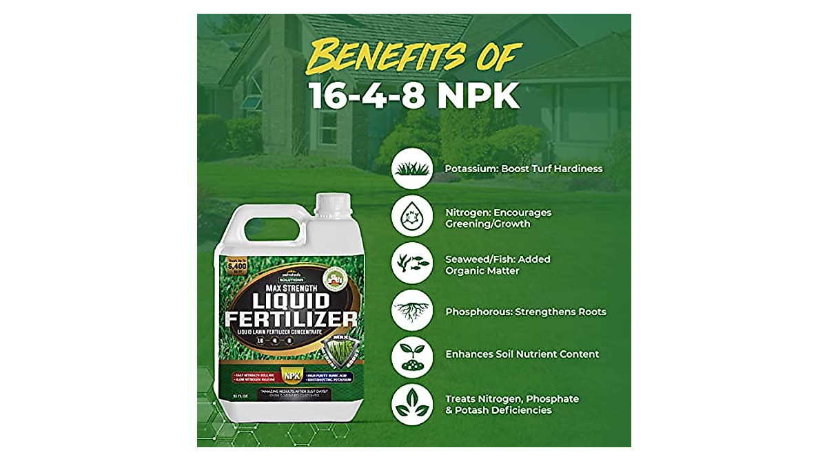 PetraTools Liquid Dethatcher & 16-4-8 Lawn Fertilizer Kit