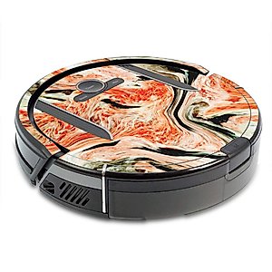 MightySkins Skin Compatible with Shark Ion Robot R85 Vacuum Minimum Coverage - Marble Madness | Protective, Durable, and Unique Vinyl wrap Cover | Easy to Apply, Remove | Made in The USA