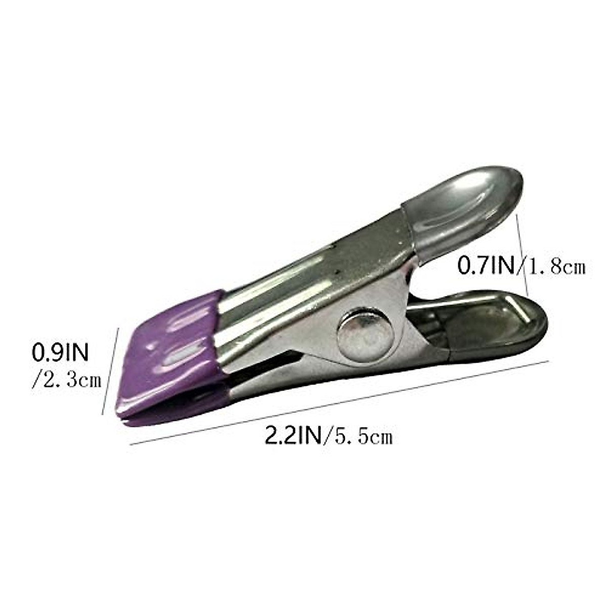 FOMMEN Stainless Steel Clothes Pins: 30 Packs Metal Beach Towel Clips, Pool Cover Clips,Heavy Duty Close Pins ，Hanging Towel Clamp Cloth Clips，Beach Chair Towel Clip