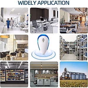 Lickoon 6 Packs Ultrasonic Pest Control Repeller, Electronic Pest Repellent Plug in Indoor for Insect Roaches Spider Ant Bug Mosquito Mouse Repellent for House Kitchen Garage Warehouse