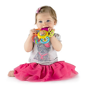KiddoLab Infant Spin, Rattle and Teether Toy. Baby Multi-use Toy for Better Relaxation and Sleep - Activity Toy for Babies and Toddlers, Develops Fine Motor Skills. Age: 6-12 Months Old and Up