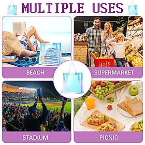 6 Pcs Clear Tote Bag Stadium Approved Plastic Bag Hand Bag