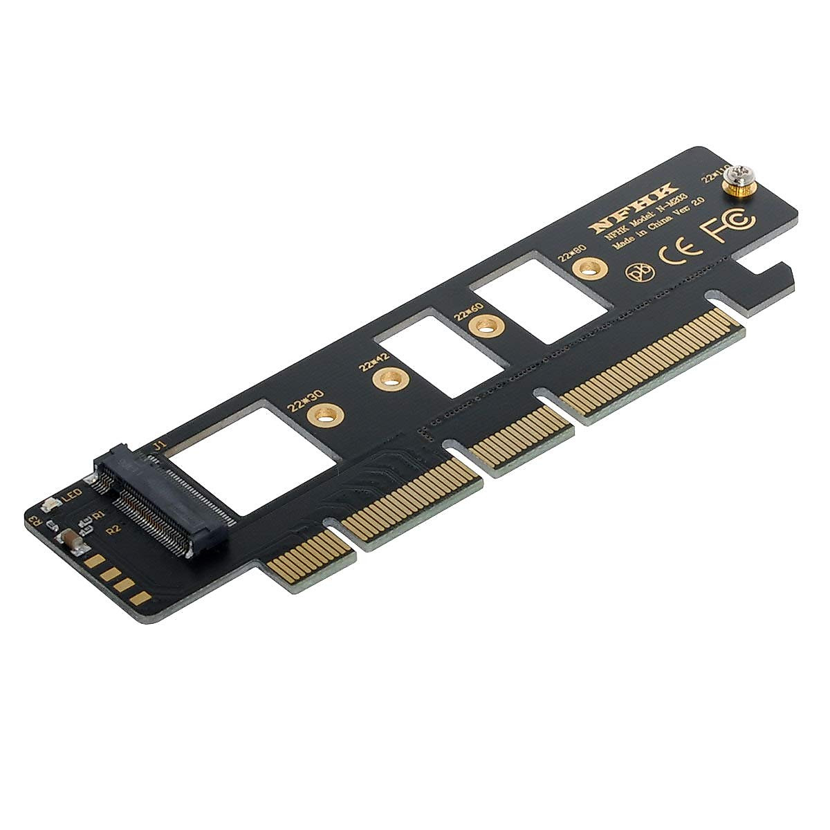 Xiwai NGFF M.2 M-Key NVME AHCI SSD to PCI-E 3.0 16x 4X Adapter for 110mm 80mm SSD