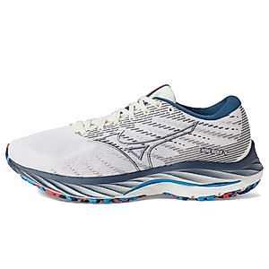 Mizuno Women's Wave Rider 26 | Neutral Running Shoe | Snow White/Silver | US 8