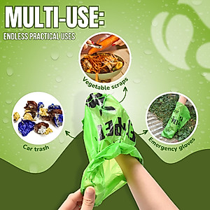 Pet N Pet 1080 Counts Green Poop Bags for Dogs, 38% Plant Based & 62% PE Extra Thick Dog Poop Bags Rolls, 9" x 13" Unscented Dog Bags for Poop, Doggie Poop Bags, Cat Poop Bags, Pet Waste Bags