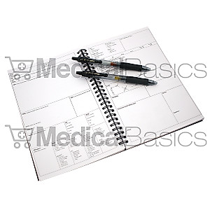H&P Notebook - Medical History and Physical Notebook, 100 Medical templates with Perforations