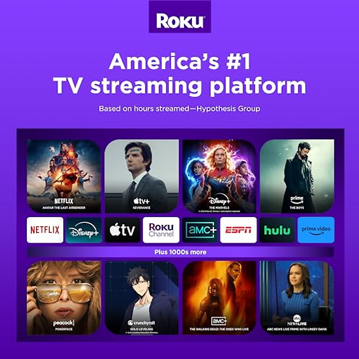 Roku Express 4K Pro with Voice Remote Pro - Roku Streaming Device 4K/HDR, Rechargeable Roku Remote, Hands-Free Controls, Lost Remote Finder, Free & Live TV - Amazon Exclusive