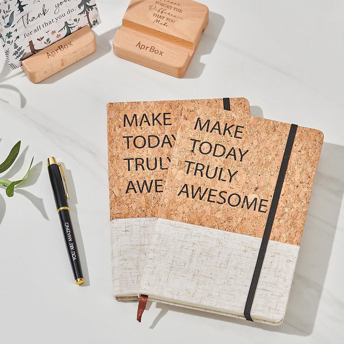 APRBOX Thank You Gifts for Women with Thank You Card Christmas Gifts Employee Appreciation Gifts for Men Office Gift Baskets for Coworker Social Worker Teacher Secretary Anniversary Gift Farewell Gift