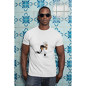 Pop Threads Tecmo Bo 8-Bit Retro Video Game Gamer Football Graphic Tee T-Shirt for Men Black L