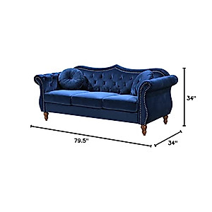 Container Furniture Direct Anna1 Sofa, Blue