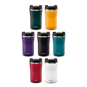 Aladdin Keeps Hot for 2.5 Hours-BPA-Free-Dishwasher Safe, Stainless Steel, Black, 0.25L