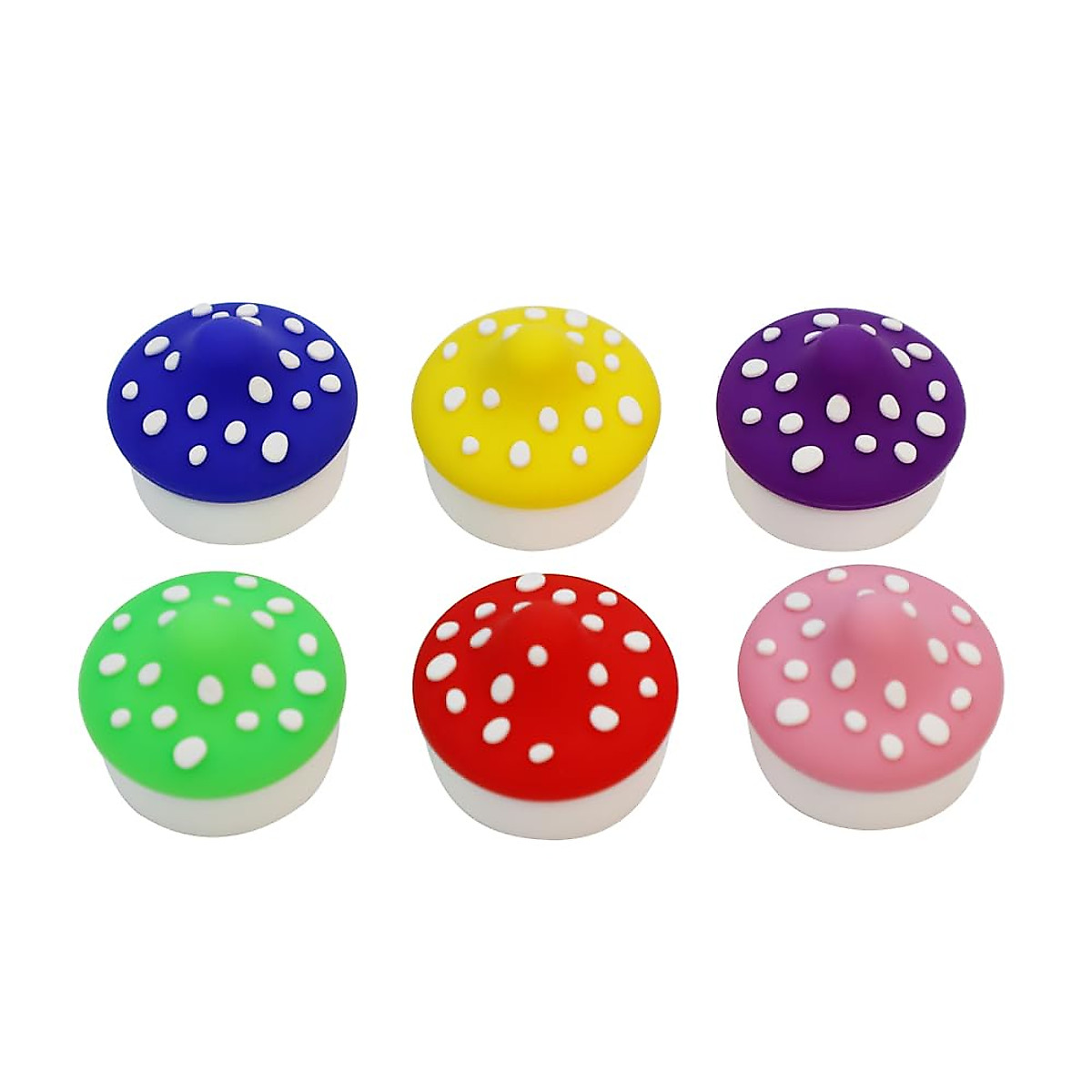 YHSWE Eco-friendly Silicone Wax Container 5ml. The Appearance is Small and Beautiful, and The Design is Compact. Suitable for Skin Care Containers, Beeswax, Eye Creams, Face Creams (6 pieces) Mix
