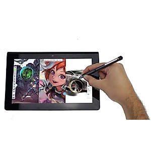 Broonel Grey Rechargeable Fine Point Digital Stylus - Compatible with Blackview TAB15 Android 12 Touchscreen 10.5" Tablet