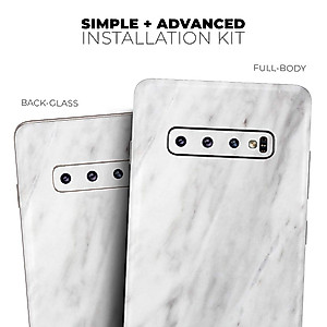 DesignSkinz Slate Marble Surface V9 Protective Vinyl Decal Wrap Skin Cover Compatible with The Samsung Galaxy S20 (Screen Trim & Back Glass Skin)