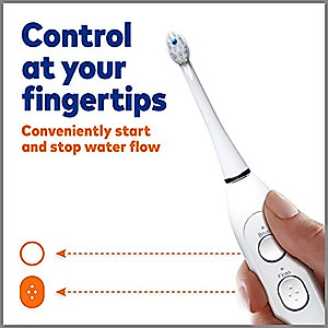 Waterpik Sonic-Fusion Professional Flossing, Electric Toothbrush & Water Flosser Combo in One, SF-02, White