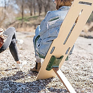 Trippy Outdoor Adirondack Chair Easy Assemble Foldable Adirondack Chair Outdoor Patio Lifetime Adirondack Chairs, Folding Adirondack Chair for Camping, Vacations, Fire Pit, Garden (Ocean Blue)