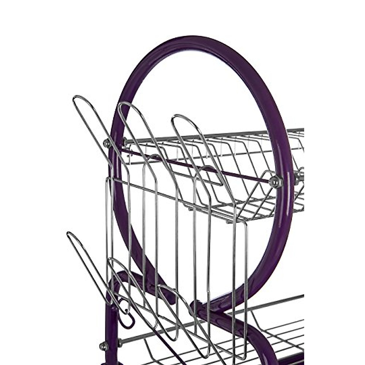 Premier Housewares 2-Tier Dish Drainer - Purple