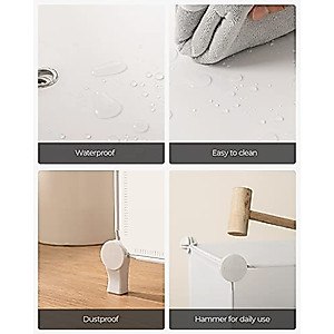 DINMO Shoe Rack, 8 Tier Shoe Storage Cabinet, 48 Pair Plastic Shoe Organizer for Closet Hallway Bedroom Entryway, White