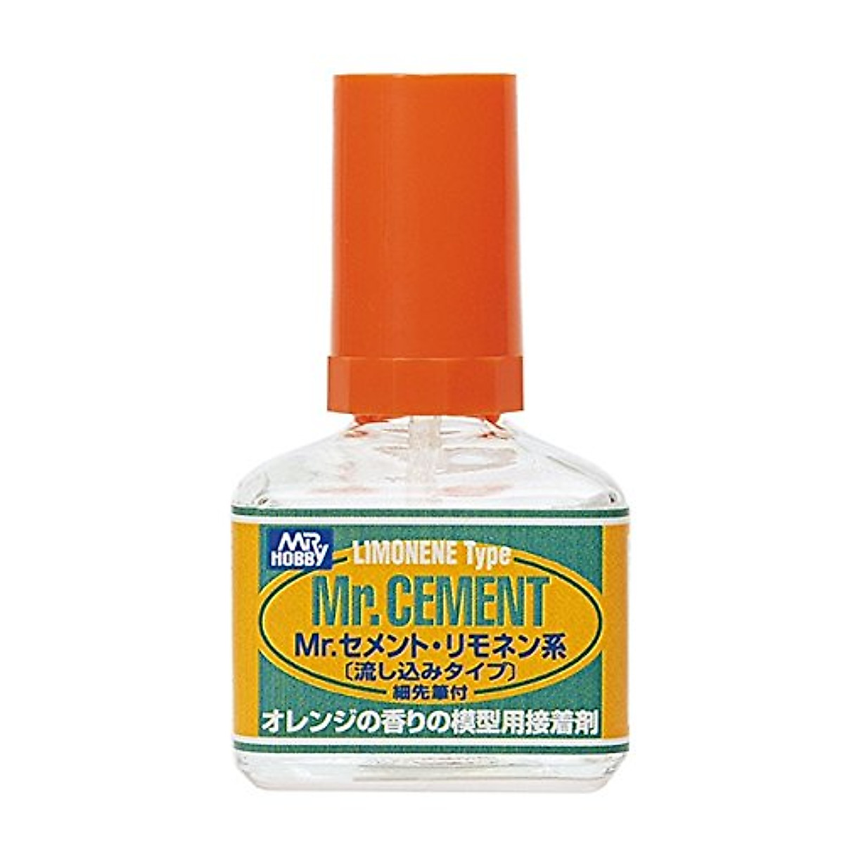 Mr. Cement Limonene Bottle NET.40ml Gundam Hobby (Brush Type) by Mr. Hobby