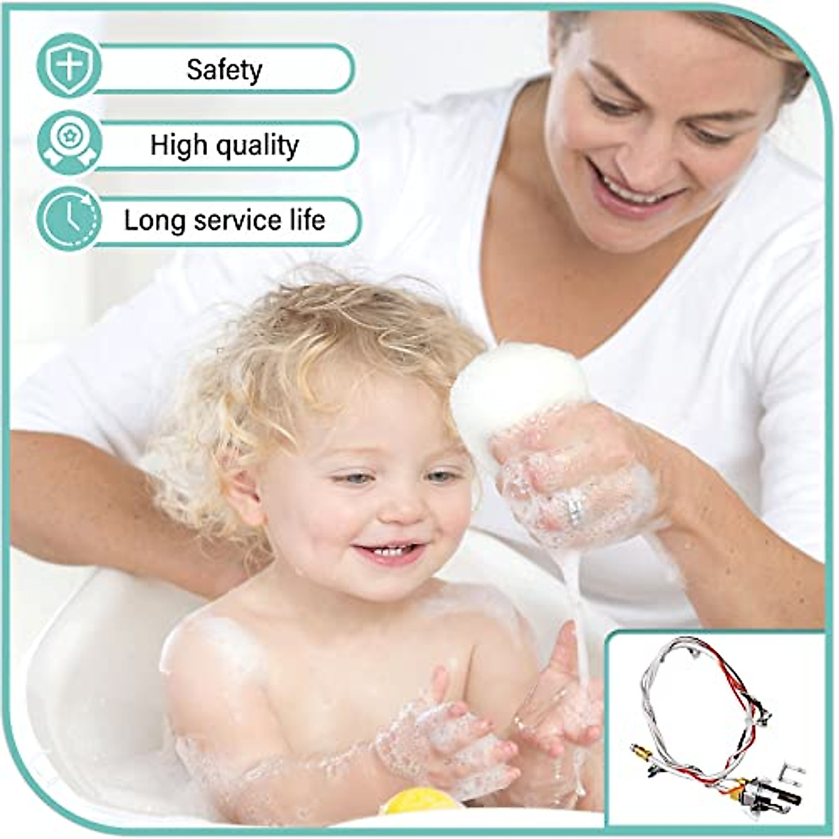 Upgraded 100112330 Water Heater Pilot Assembly Replacement Kit for 300 Series, Gas Thermopile Assembly Compatible with Whirlpool,Reliance,A.O.Smith,Kenmore,State,American Water Heater,9007876 9007877