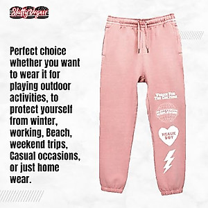 Slutty Vegan Worldwide Slut Sweatpants, Lightweight Unisex Joggers with Pocket, Fleece Sweatpants High Waisted Joggers Pants, (US, Alpha, Medium, Regular, Regular) Black