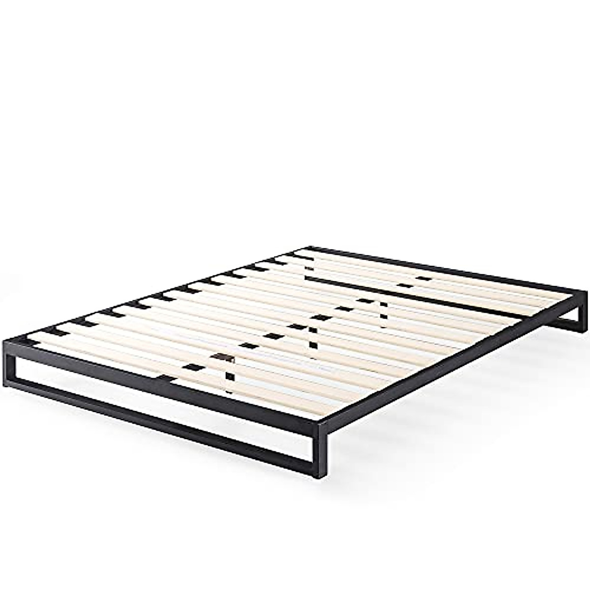 ZINUS Trisha Metal Platforma Bed Frame / Wood Slat Support / No Box Spring Needed / Easy Assembly, Queen