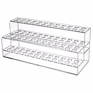 DOITOOL 48 Hole Acrylic Pen Holder,Paint Brush Holder Marker Storage Rack Pencil Holder,Cosmetic Brushes Organizer Stand