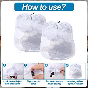 Large Mesh Laundry Bag,24 x 31" Dirty Clothes Travel Bag Heavy Duty Mesh Wash Bag White Laundry Bags with Drawstring Washable Laundry Bags Storage Organizer for Dorm Home Camp Hotel