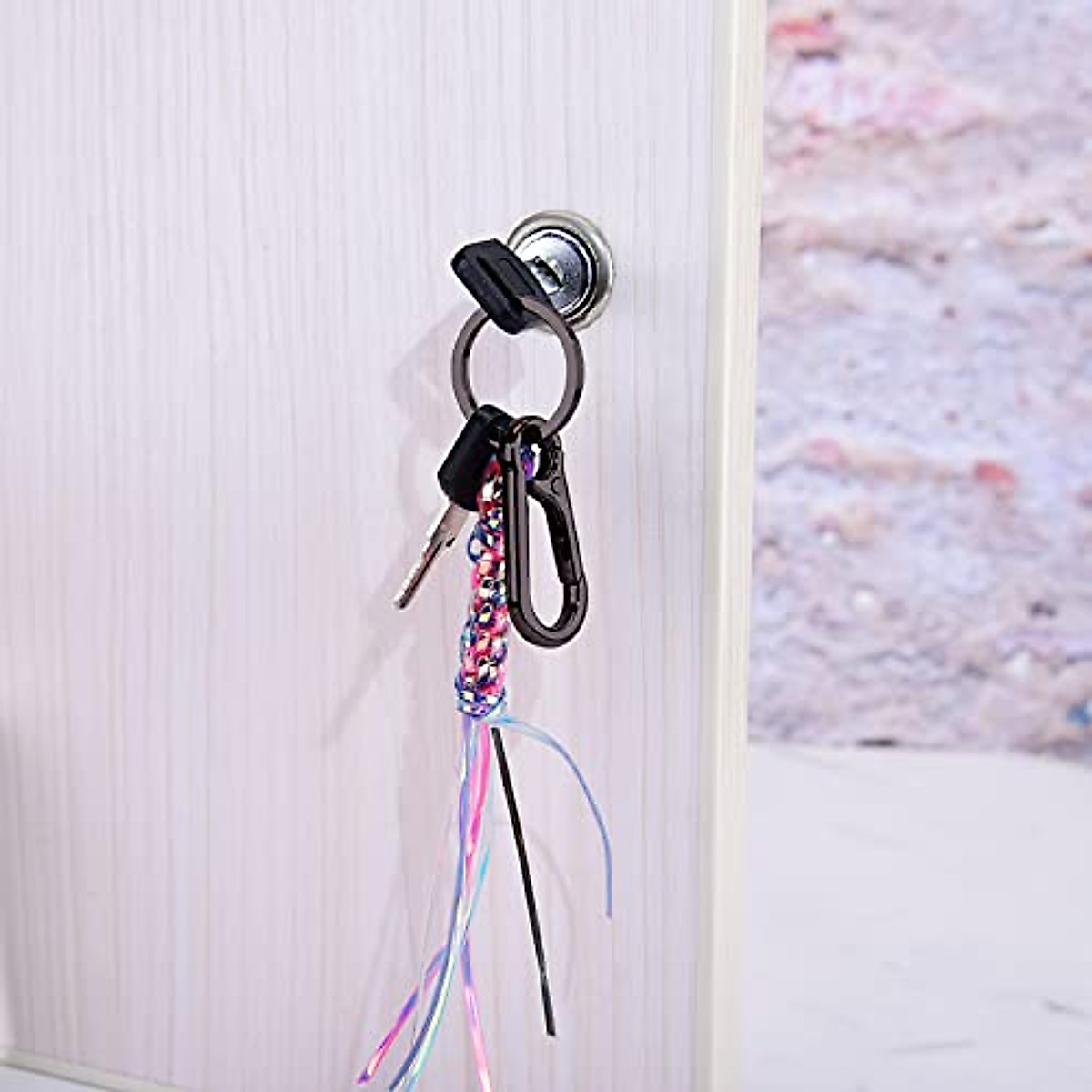 Hapeper Keychain 3 Pieces Metal Keyring Key Ring Chain Clip Keychains