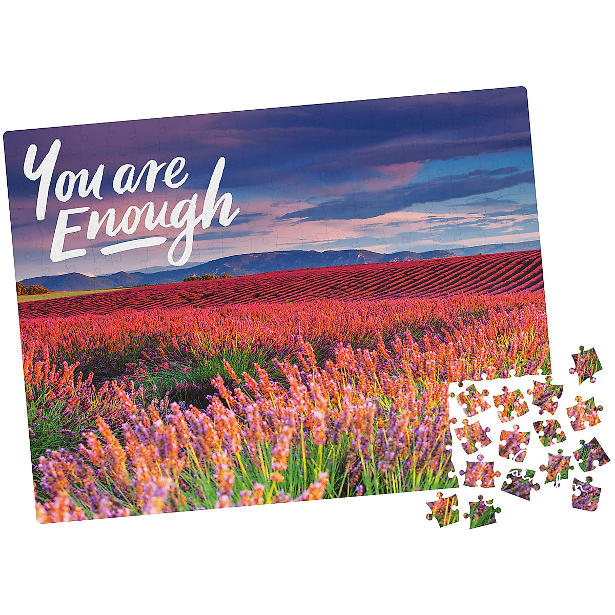 300-Piece Calm Jigsaw Puzzle for Relaxation, Stress Relief, and Mood Elevation, for Adults and Kids Ages 8 and up, You are Enough