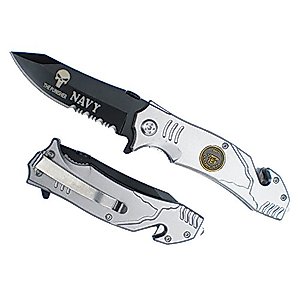 The X Bay Seal Team Six Pocket Knife (Punisher Drop)