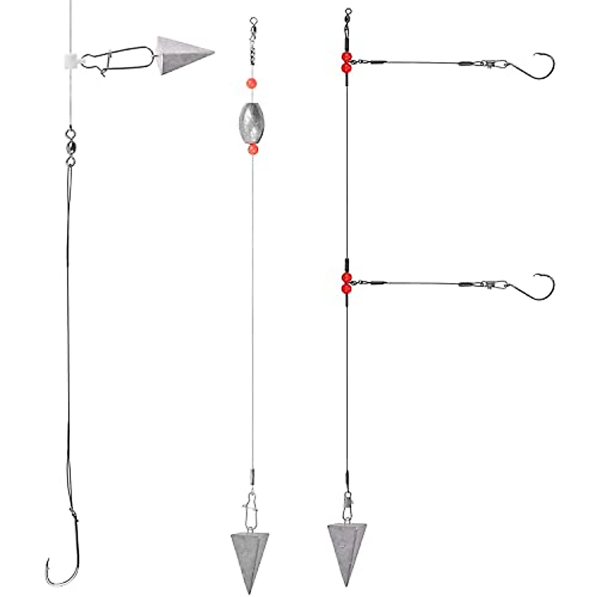 Pyramid Sinkers Fishing Weights Surf Fishing Weights Sinkers Ocean Saltwater Pyramid Weight Fishing Sinkers Fishing Gear Tackle 1oz 2oz 3oz 4oz 5oz 6oz 8oz