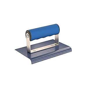 Bon 22-719 6-Inch by 4-Inch Blue Steel Sidewalk Edger, 3/8-Inch Radius 1/2-Inch Lip and Comfort Grip Handle