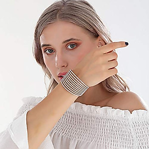 Sparkling Womens Crystal 10 Strand Rhinestone Bracelet