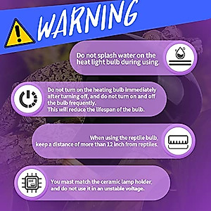 AOMRYOM 100W Basking Spot Infrared Night Heat Lamp Moonlight Heat Bulb for Reptiles & Amphibians 2 Packs