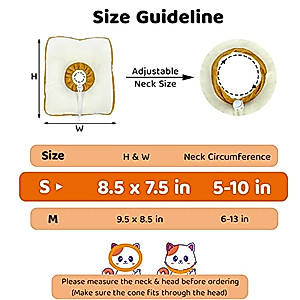 Amakunft Adjustable Cat Cone Collar Soft, Cat Recovery Collar, Cone for Cat After Surgery, Cat Neck Cone, Elizabethan Collar for Cat and Kitten