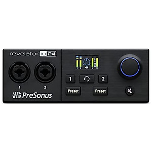 PreSonus Revelator io24 USB-C Compatible Audio Interface with Integrated Loopback Mixer and Effects for Streaming, Podcasting, and More