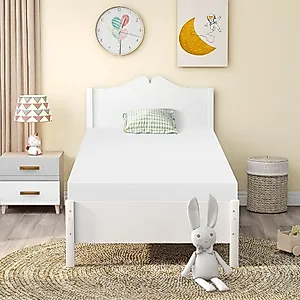 Twin Size Mattress, 5 Inch Gel Memory Foam Mattress for Cool Sleep & Pressure Relief, Medium Firm RV Daybed Mattress for Kid Adults, Bed-in-a-Box, CertiPUR-US Certified