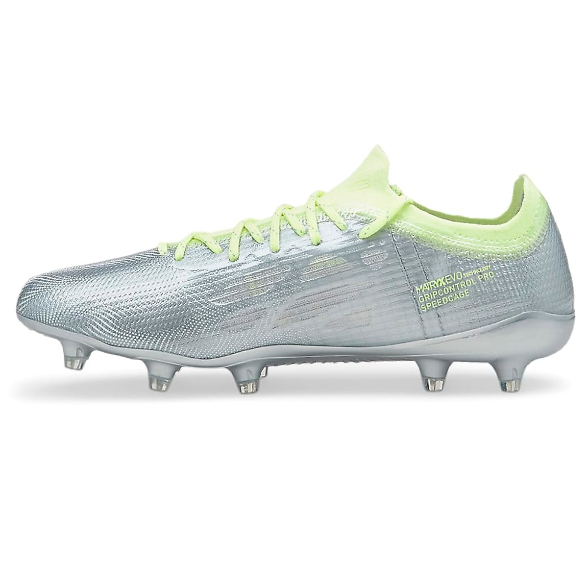 PUMA Womens Ultra 1.4 Firm GroundAg Soccer Cleats Cleated,Firm Ground,Turf - Silver,Metallic - Size 8 M