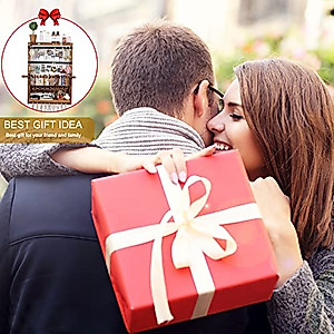 KYLOVHOS Hanging Jewelry Organizer, Wall Mounted, Pine Wood, Rustic Wooden Storage Display for Necklaces, Bracelets, Earrings, Rings (Brown).