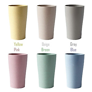 greenandlife Dishwasher & Microwave Safe Wheat Straw Plates,Bowls,Cups Set.