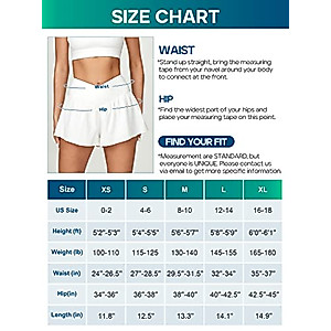 Ewedoos Crossover Flowy Athletic Shorts for Women with 3 Pockets 2 in 1 Butterfly Shorts High Waisted Running Shorts Black