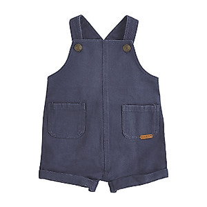 Mud Pie Baby Boy Denim Overalls, Blue, 3-6 Months