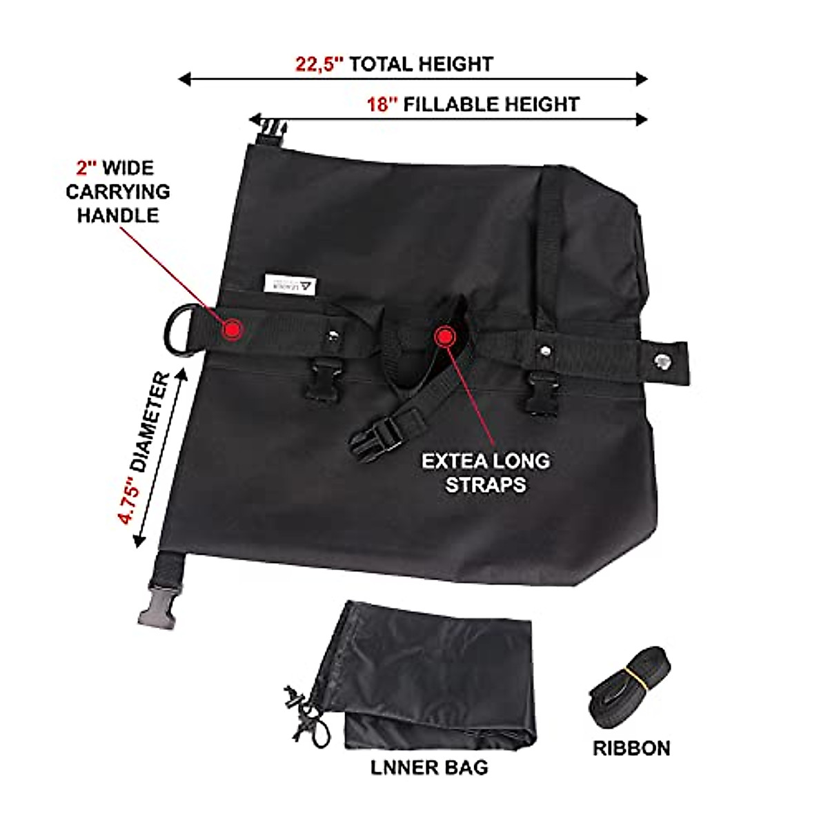 Leader Accessories 4pcs/Pack Canopy Weight Bags Sandbags 30lb/pc Upgrade Huge Capacity